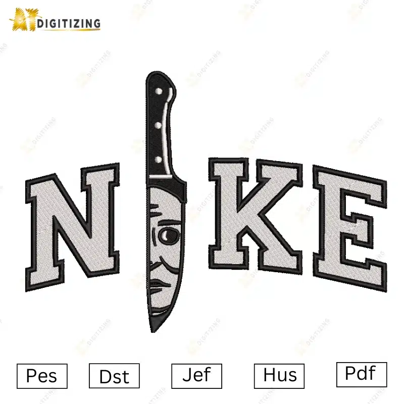 Nike Knife Michael Embroidery designs - Dst, Pes, Jef - AT Embroidery ...