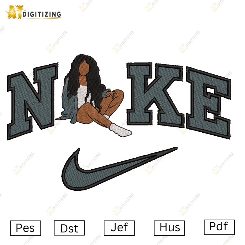 Nike SZA Ctrl Embroidery design - AT Embroidery Digitizing