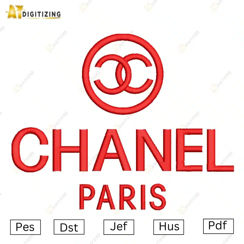 Chanel Paris Embroidery Design - AT Embroidery Digitizing