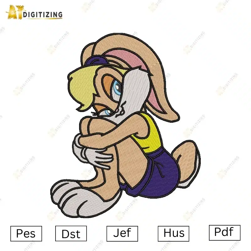 Lola Bunny Bugs Embroidery Design - AT Embroidery Digitizing