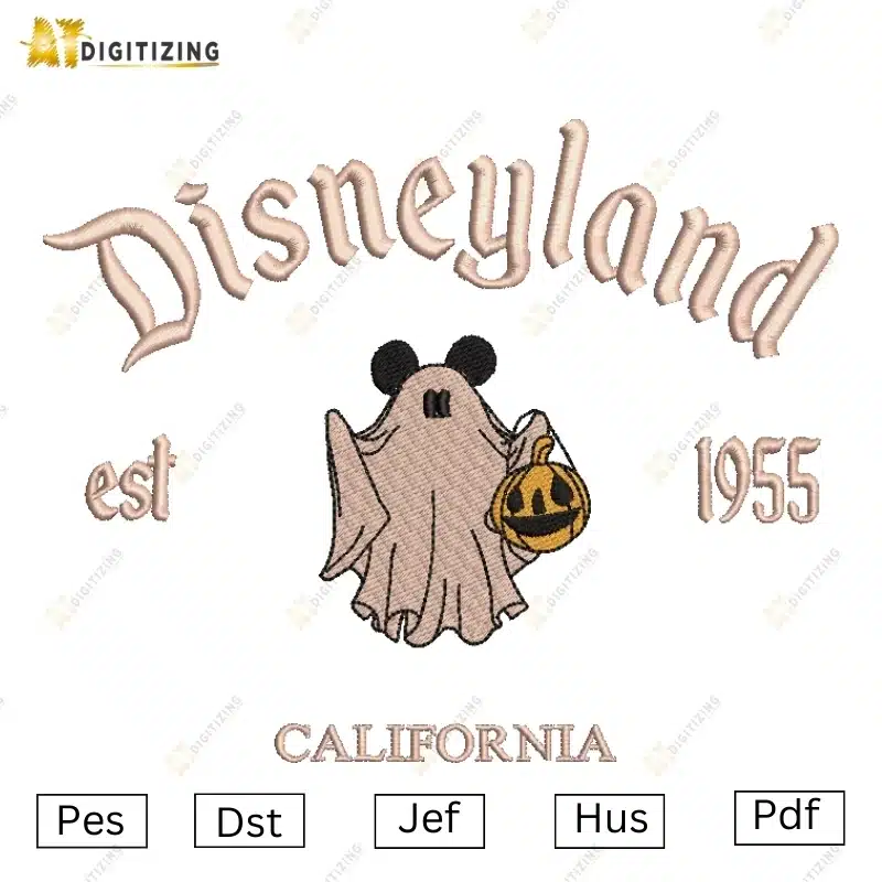 Disneyland Mickey Est 1995 Embroidery Design - AT Embroidery Digitizing