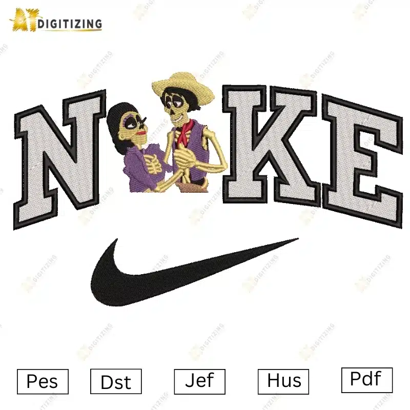 Nike hector coco Embroidery Design - AT Embroidery Digitizing