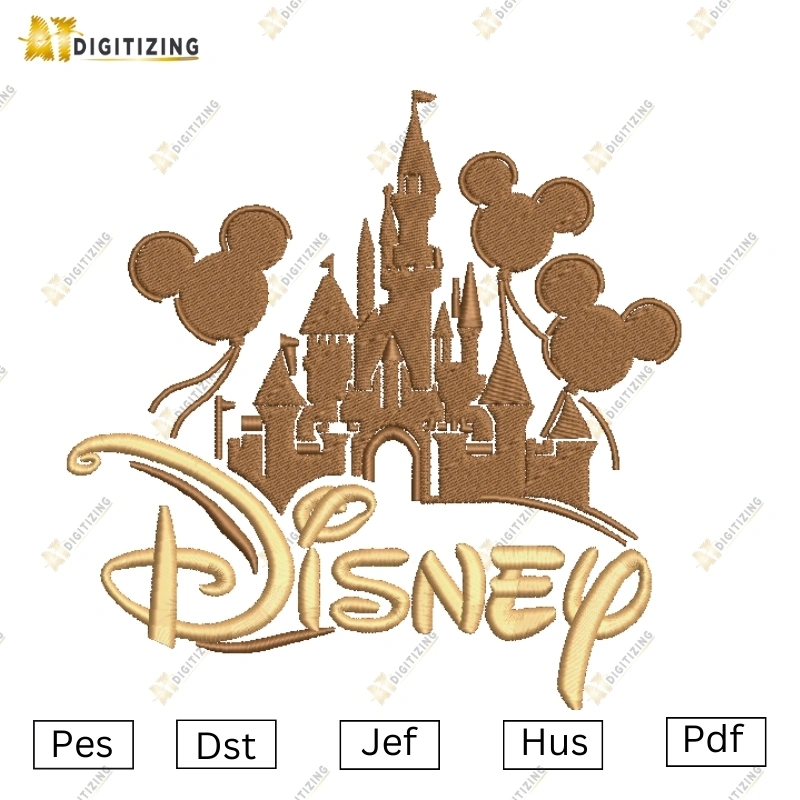 Vintage Disney Embroidery Design DST PES JEF | AtDigitizing
