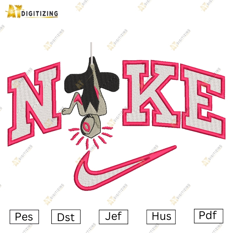 Nike Gewn Spider Embroidery design | AtDigitizing