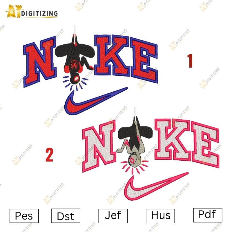 Nike Gewn Spider and Spider Embroidery design