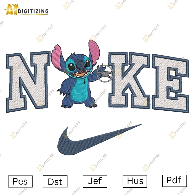 Nike stitch v4 Embroidery design | AtDigitizing