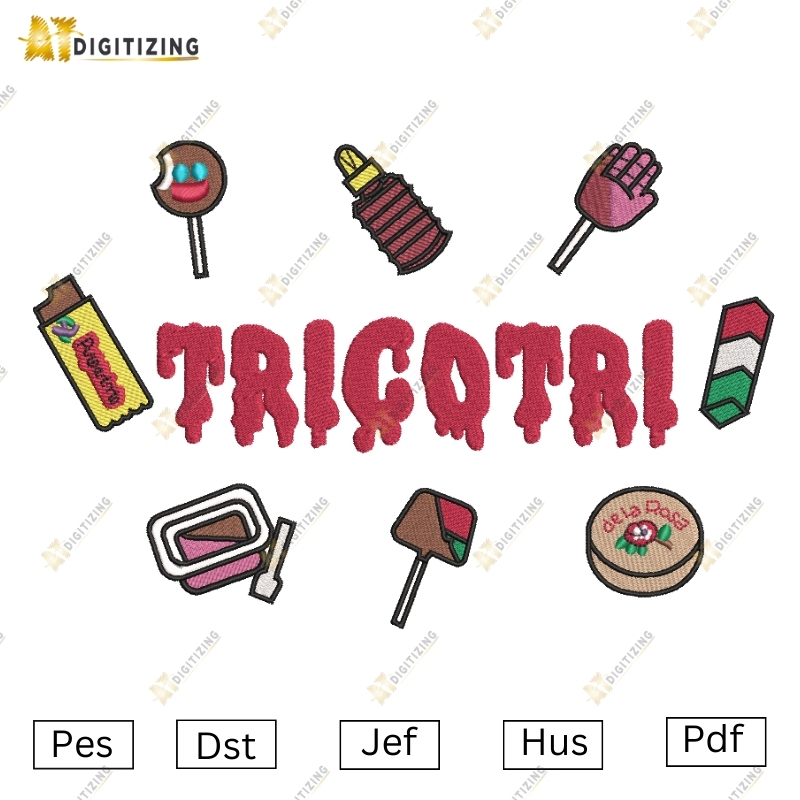 Tricotri Spooky Candy Embroidery design