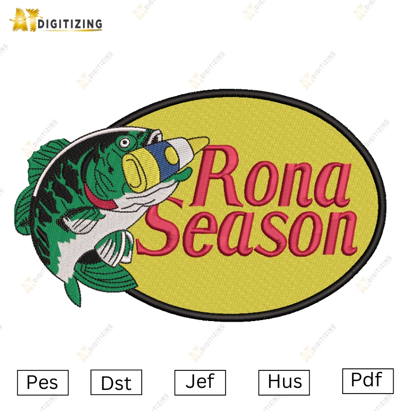 Rona Logo Embroidery design